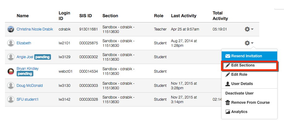 How do I add roles to multiple sections - Canvas Support - Simon Fraser ...