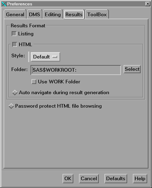 Customizing the SAS Windowing Environment : Using X Resources to Customize the Motif Interface