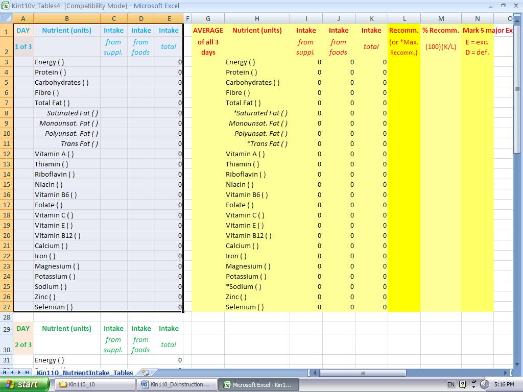 10. Also on table 4, mark the five majorexcesses (E) and five major ...