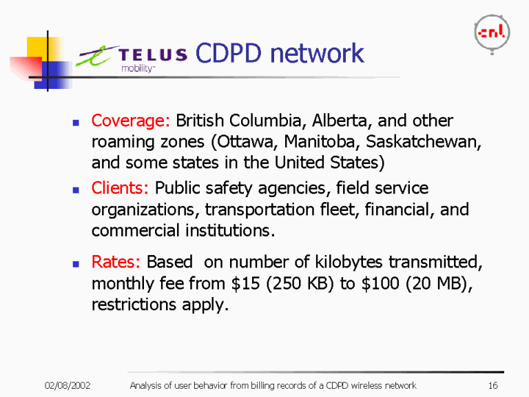 CDPD network