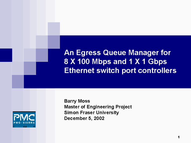 An Egress Queue Manager for